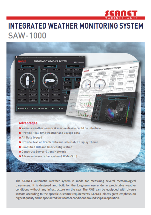 AUTOMATIC WEATHER SYSTEM : SeaNet | Download